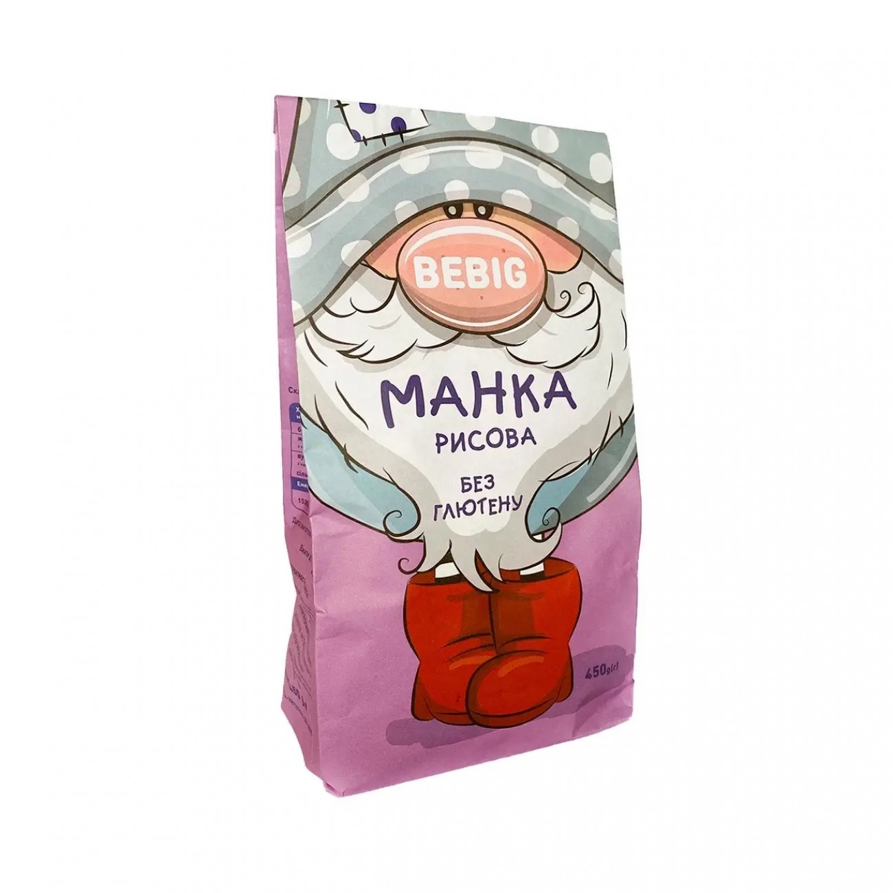 Манка рисова, 450г (без глютену) "Bebig" купити за 80.00 грн.